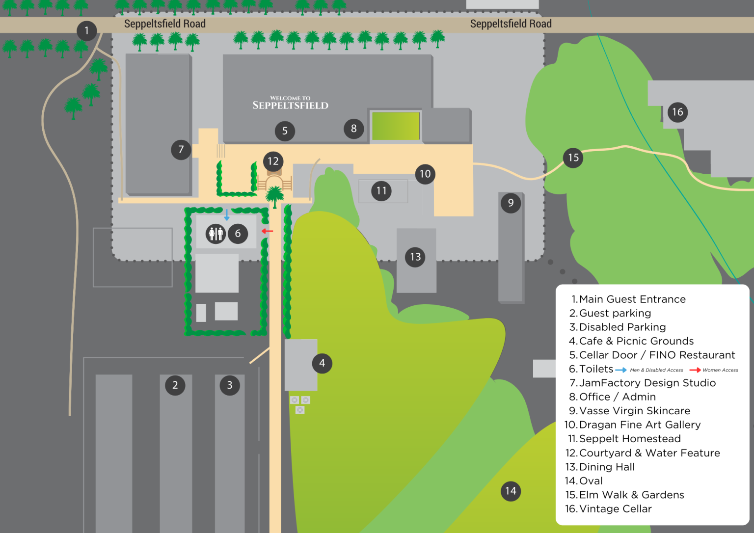 Seppeltsfield Site Map - Seppeltsfield Barossa